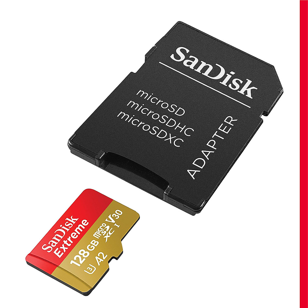 SanDisk Extreme 128GB microSD UHS-I Card with Adapter - Up to 160MB/s with SanDisk MobileMate USB 3.0 microSD Card Reader