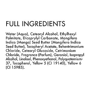 Klorane Nourishing Leave-in Cream with Mango Butter, Moisturize, Hydrate and Smoothe Dry Hair, Paraben, Silicone, Sulfate Free, 4.2 oz.