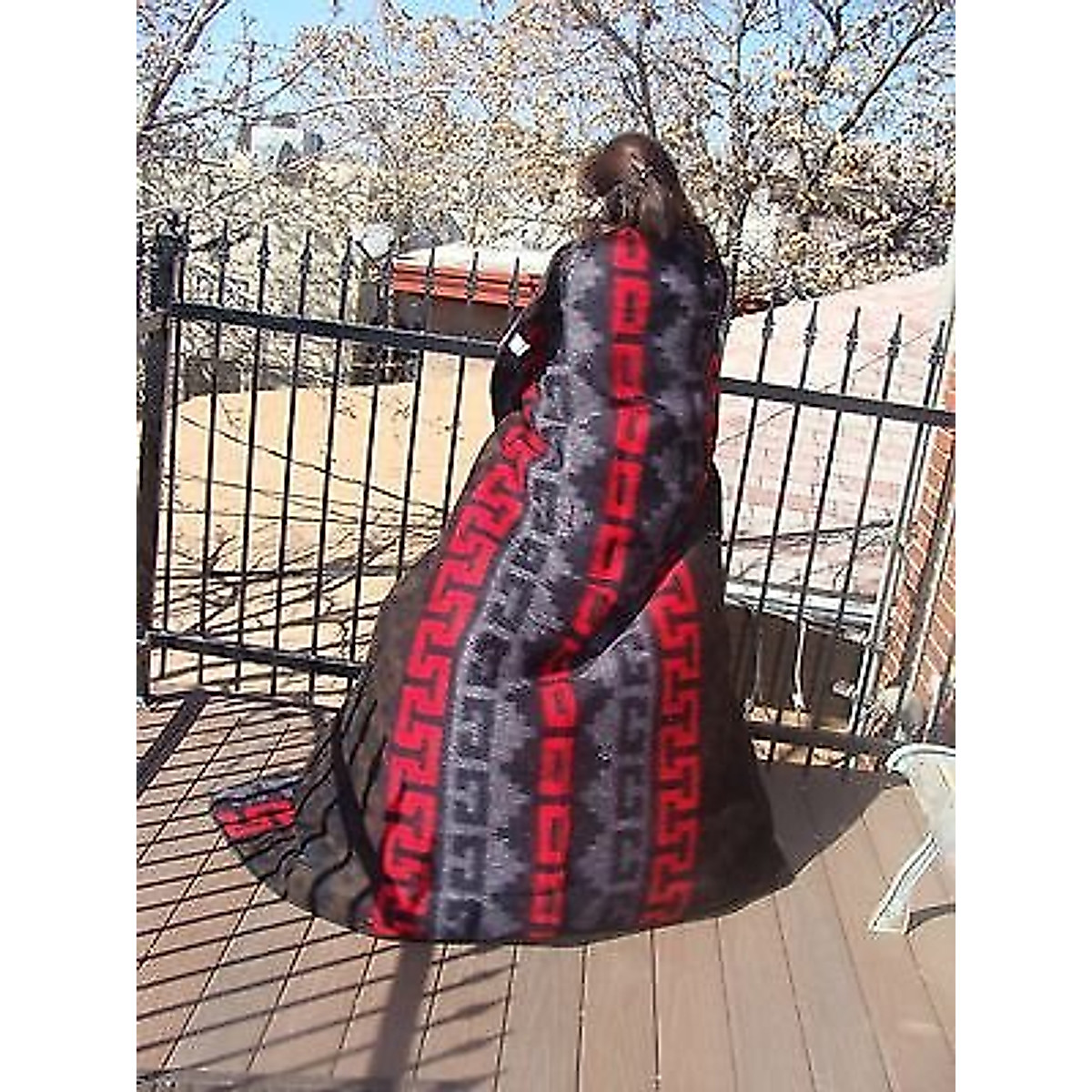 Wholesale Pack Three Blanket Throw Geometric Brushed Alpaca Recycled Wool Fibers