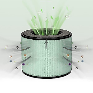 Homeland Goods BS-08 H13 Upgraded True HEPA Replacement Filter, Compatible with PARTU BS-08 HEPA Air Purifier and Better Filtration 2 Pack