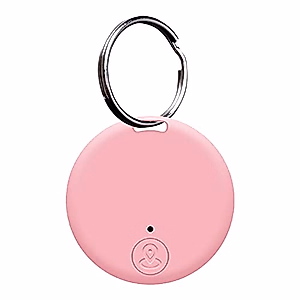 Uqiangy Portable Tracking Bluetooth 5.0 Mobile Key Tracking Smart an Ti Loss Device Pick up Location Near (Pink, One Size)