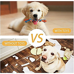 Derong Puppy Toys for Small Dogs, Teething Toys for Puppies,Cute Dog Toys for Small Dogs,Durable Chew Toys for Puppies,100% Natural Cotton Rope Chew Toys,Non-Toxic and Safe(7 Pack)