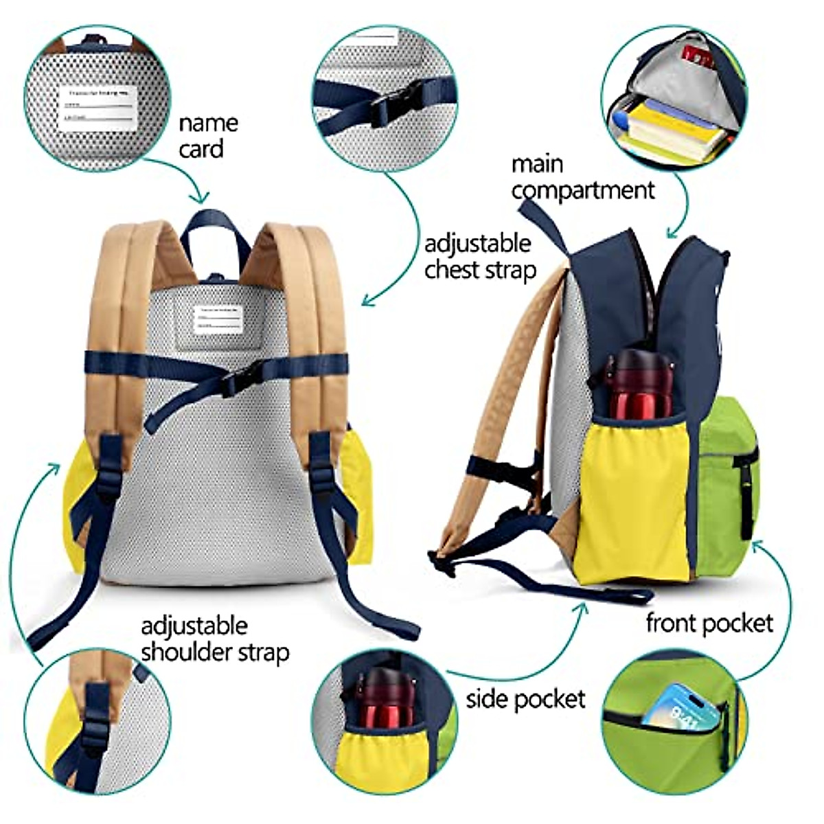 Preschool Toddler Backpack For Boys Girls, Toddler School Mini Backpack For School & Travel, Small Kids Child Backpacks, Preschool Kindergarten Elementary Toddler bag, 11" H, For Kids 2-4, Small