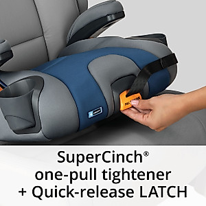 Chicco KidFit Adapt Plus 2-in-1 Belt-Positioning Booster Car Seat, Backless and High Back Booster Seat, for Children Aged 4 Years and up and 40-100 lbs. | Vapor/Grey