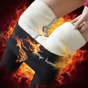 AMDBEL Soft Clouds Fleece Leggings for Women 2023 Casual Warm Winter Pants Slim Leggings Fleece Lined Thermal Leggings Tights,Fleece Lined Tights Women,Warm Leggings for Women Winter Pack