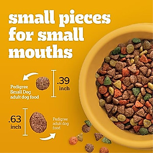 Pedigree Complete Nutrition Adult Small Dog Dry Dog Food, Roasted Chicken, Rice & Vegetable Flavor, 3.5 lb. Bag