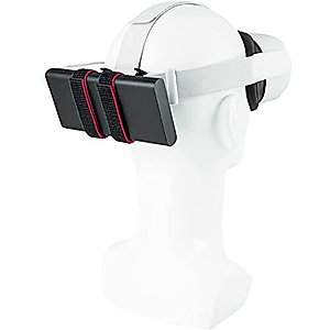 SINWEVR Power Bank Battery Strap Holder Compatible for Quest 2 / Quest/HTC Vive/Other 3rd Party Head Strap,Extending VR Game Playing Time(Power Bank Not Included)