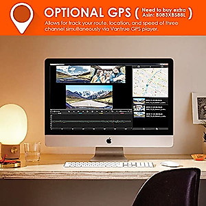 Vantrue N4 3 Channel 4K Dash Cam, 4K+1080P Front and Rear, 1440P+1440P Front and Inside, 1440P+1440P+1080P Three Way Triple Car Camera, IR Night Vision, 24hr Parking Mode, Capacitor, Support 256GB Max