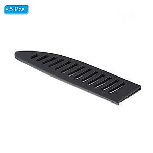 PATIKIL PP Safety Knife Cover Sleeves for 5" Utility Knife, 5 Pack Knives Edge Guard Blade Protector Universal Knife Sheath for Kitchen, Black