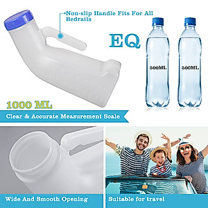 AWOKEN Unisex Spill Proof Urinal for Men and Women with Screw Lid Urinal Funnel, Portable Toilet Urinal Ideal for Car Travel Outdoor (2)