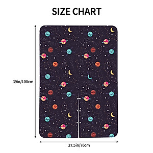 Rutiea Planets and Stars Car Seat Cover for Babies, Peekaboo Opening Minky Carseat Canopy Stroller Cover for Newborn, Mom Nursing Breastfeeding Covers, Blanket for Infant Toddler