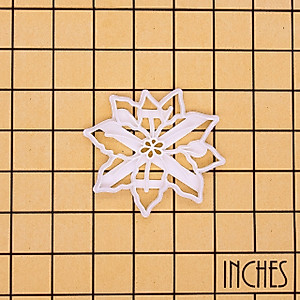 Poinsettia Flower cookie cutter, 1 piece - Bakerlogy