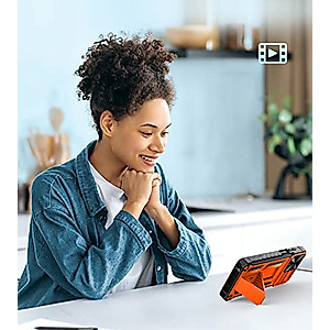 FNTCASE for Moto G Stylus-5G-2023 Case: Military Grade Drop Protection Cell Phone Cover with Kickstand & Slide | Rugged Shockproof Protective Bumper Textured | Heavy Duty Protector(Orange)