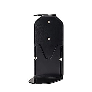 Black Single Wall Mounted Soap Dispenser for Bathroom - Fully Adjustable Hand Soap Holder, Made from Thick Stainless Steel for Commercial and Home use, Just add Any Bottles You Like - KUISHI