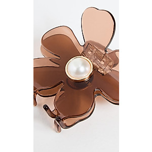 Lele Sadoughi Women's Lily Claw Clip, Rootbeer, Brown, 1 Count