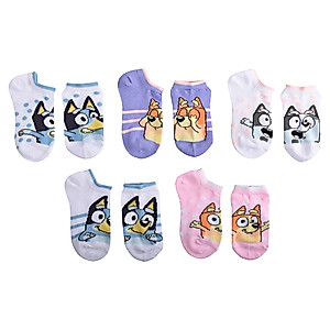 Bluey Boys Kids No Show Socks, Pink, 18-24 Months US