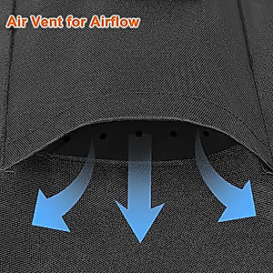 Patio Furniture Loveseat Sofa Cover - 420D Oxford Fabric 100% Waterproof Outdoor Sofa Cover, Durable Patio Furniture Cover Fits for All Weather& Black(79L37W35H25H)