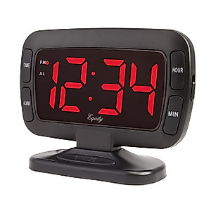 La Crosse Technology Equity 30016 Large 1.8 Inch Tilt LED Alarm Clock