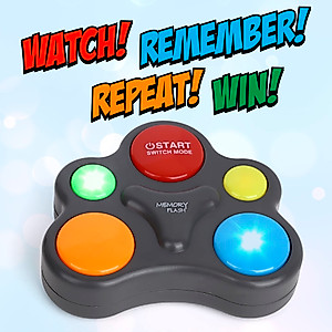 Point Games Handheld Memory Game, Kids Electronic Games, Sequence Fun for Kids with Lights & Sounds, Brain Challenge for Boys & Girls Ages 8+