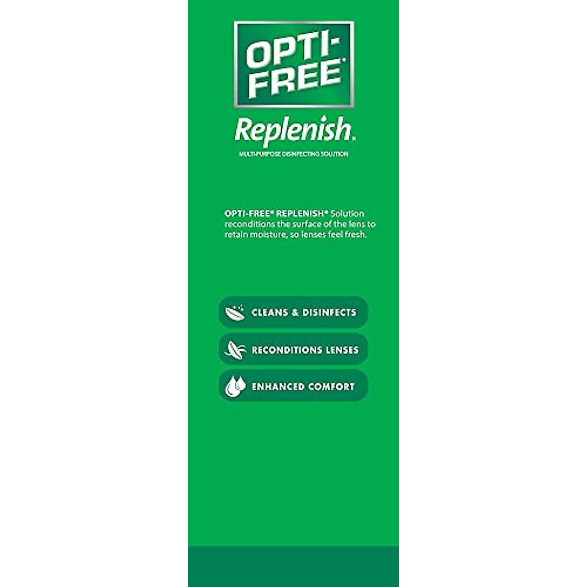 Opti-Free Replenish Multi-Purpose Disinfecting Solution With Lens Case, Lemon 10 Fl Oz