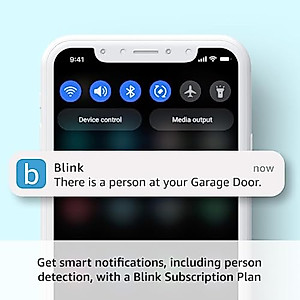 Blink Mini 2 (Newest Model) + Weather Resistant Adapter — Indoor/Outdoor Home Security & Pet Camera(s) with HD video, motion detection, and built-in spotlight — 2 cameras (White)