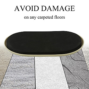 Furniture Slider, 3-1/2" x 6" Oval Heavy-Duty Furniture Movers, Reusable Carpet Sliders for Furniture, Heavy Furniture Moving Pads Moving Sliders - Protect The Surface of The Carpet (8 Pack)