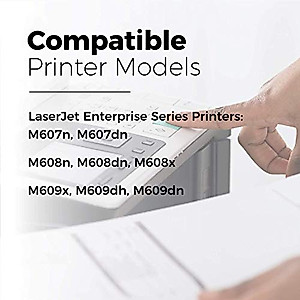 37A Toner MYCARTRIDGE Compatible Toner Cartridge Replacement for HP 37A CF237A 37X CF237X Use with Laserjet Enterprise M607n M607dn M608dn M680n M608x M609d M609dh M609dn Printer Black CF237A Toner