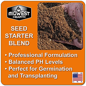 Seed Starter Natural Potting Soil Mix for Germination and Growth (Made in USA) (4 Dry Quarts)