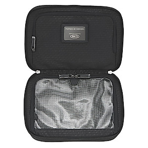 Bric's Porsche Hanging Toiletry Bag - Large Travel Cosmetic Bag for Men and Women - Roadster Collection - Black