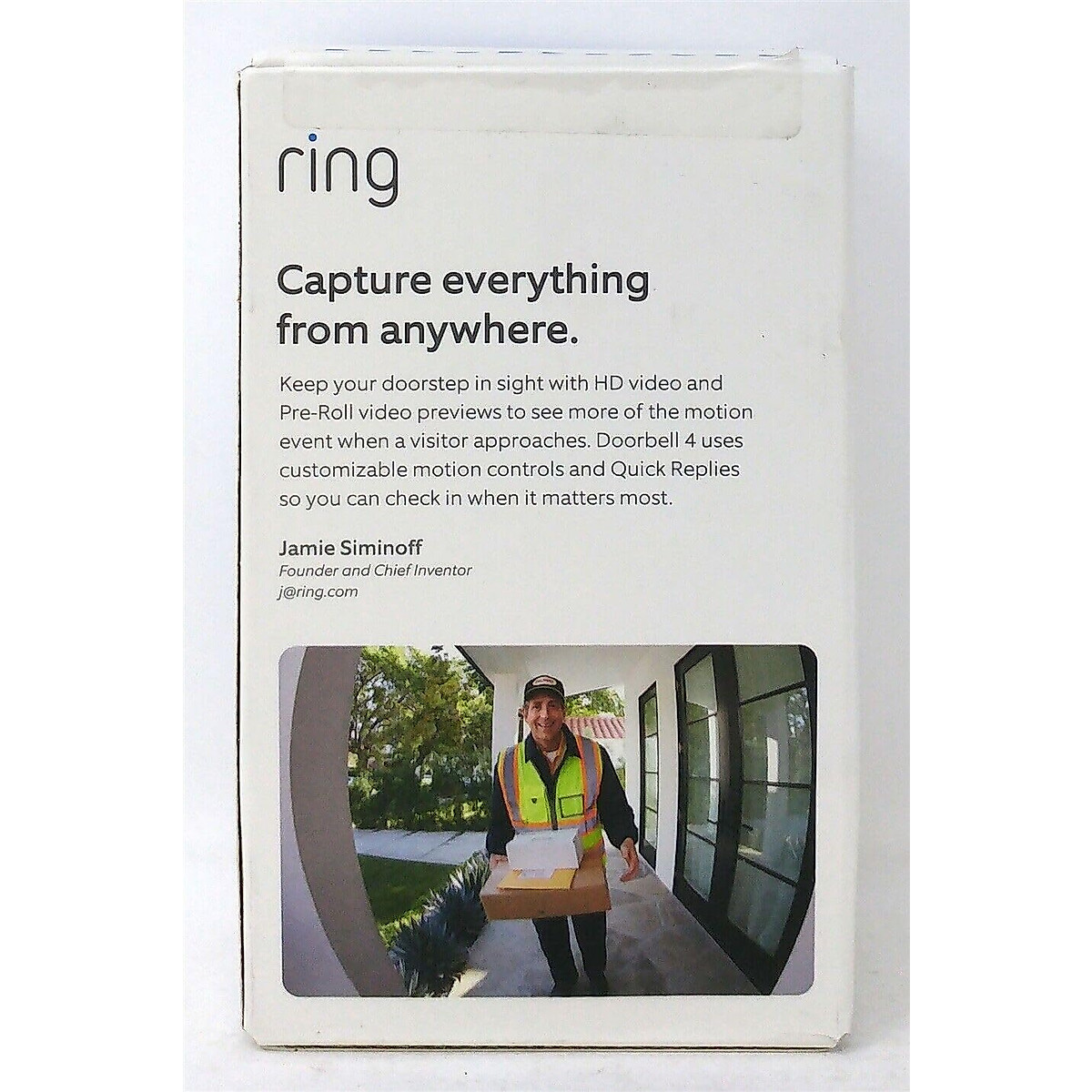 Ring Video Doorbell 4 – improved 4-second color video previews plus easy installation, and enhanced wifi – 2021 release