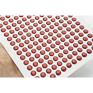 Fishing Lure Eye 3D Soft Solid Red Eye Fishing Eyes Holographic Lure Eyes Making Fly Tying Fake Fish Eyes DIY Lifelike Realistic Artificial Holographic Fake Eyes All Red 4MM-500pcs