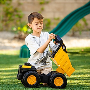 CAT Construction Toys CAT Construction 20" Mighty Steel Dump Truck - Sturdy Steel & Plastic Construction - Real Working Dump Bin - Ideal Gift for 3+ Yr Olds - Lifetime Warranty Included