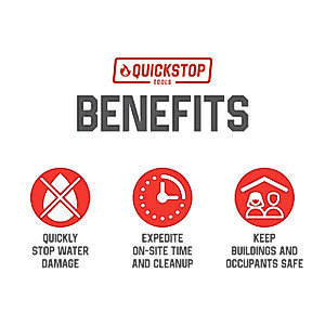 QUICKSTOP QCOM Commercial Fire Sprinkler Heads Shutoff Tool for Managing Accidental Fire Sprinklers Activation and Water Damage, Works On Upright, Pendant and Sidewall Sprinklers and Recessed Heads