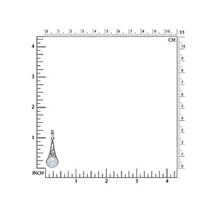 Silvershake 9mm Natural Round Shape Moonstone White Gold Plated 925 Sterling Silver Filigree Swirl Pendant