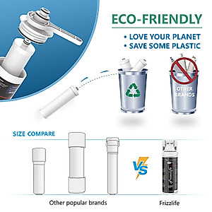 Frizzlife Under Sink Water Filter System-NSF/ANSI 53&42 Certified High Capacity Direct Connect Under Counter Drinking Water Filtration System-0.5 Micron Reduces Lead, Chlorine, Bad Taste & Odor