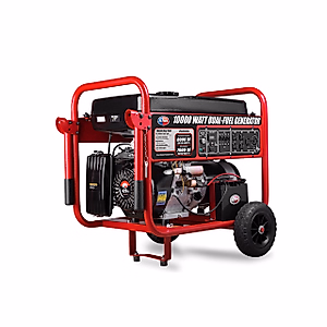 All Power, APGG10000-10,000 Watt Starting Power Generator JD Engine Gasoline Electric Start Portable Wheel Steel Frame