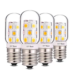 LED Microwave Refrigerator Range Hood Over Stove Appliance Replacement 8206232A E17 Intermediate Base 40W Incandescent Light Bulb 120V 3W 360lm dimmable warmwhite 3000K Pack of 4¡­
