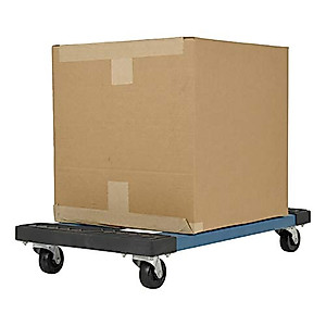 Vestil PDOC-1830 Plastic Dolly Rubber End, 1000 lbs Capacity, 30" Length x 18" Width x 5-1/2" Height Deck