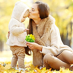 Stress Balls Fidget Toys for Adults and Kids Gift, Big Squishy Pop It Sensory for Autism Relief (1 Big Red and 2 Small Balls)