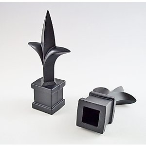 Retrospec Creations 100 Each for 5/8” Plastic Finial Tops for Iron Picket Fence Triad Spear – #50-58