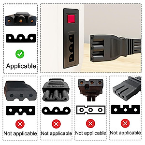 BRIGHTLYLIT Foot Pedal and Power Cord for Singer Sewing Machine,D Shape Plug,Apply to Singer 2277 4411 4423 1012 1107 1120 1130 1408 1507 1748 2250 3207 4102 50T8 6239 7322 (359102-001)