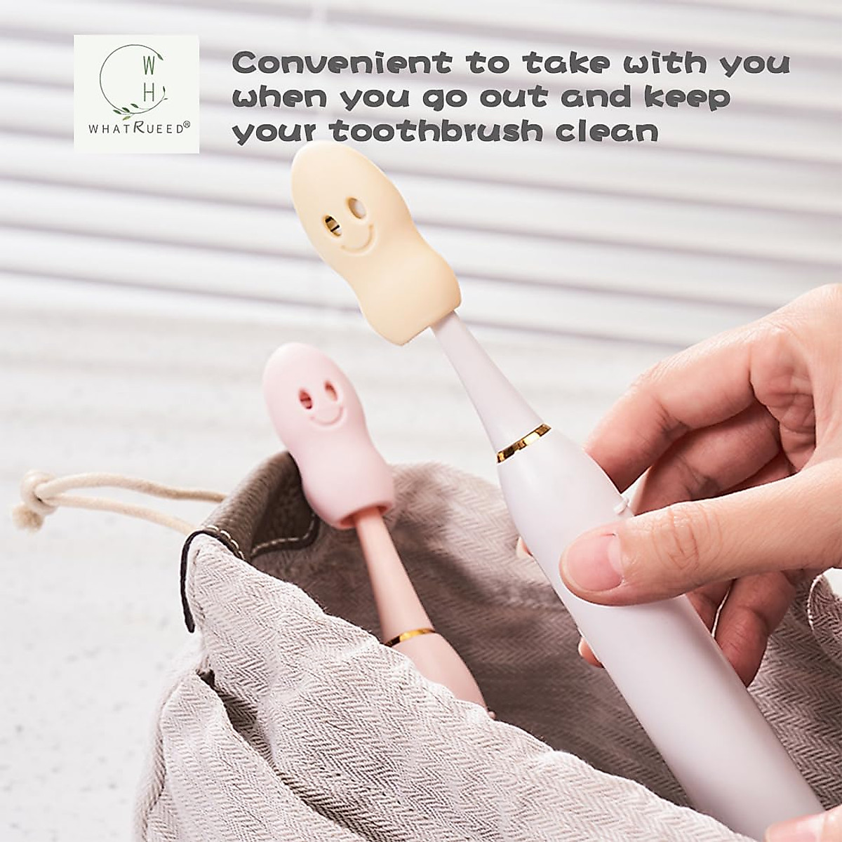 Travel Toothbrush Head Cover Case for Kids, Children Silicone Protector Cap, Dustproof Toothbrush Protect Case (Set of 8)