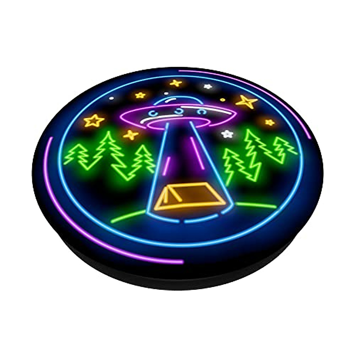 Cool Camping Stuff & Gear Alien Abduction for UFO Hunters PopSockets Swappable PopGrip