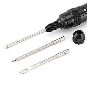 NIUAWASA Tubeless Bike Tire Repair Kit, for MTB and Road Bicycle Tires, Fix a Puncture or Flat, Fast – Tackle Set, Plugger Tool and Plugs, with 5 Rubber Strips and 3 Tire Repair Drills (Silver)