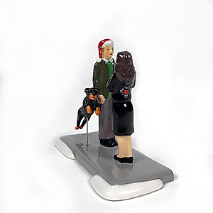 Department 56 Snow Village National Lampoon's Christmas Vacation Accessories Clark Margot and Snots Gone Figurine, 3.23 Inch, Multicolor