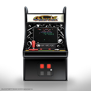 My Arcade My Arcade Mappy Micro Player: Fully Playable, 6.75 Inch Collectible & Micro Player Mini Arcade Machine: Galaxian Video Game, Fully Playable, 6.75 Inch Collectible, Color Display, Speaker