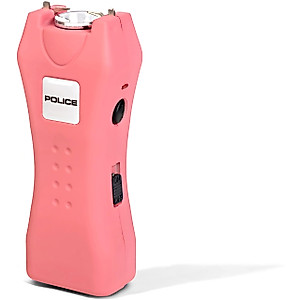POLICE Stun Gun 618 - Mini Rechargeable with LED Flashlight, Pink