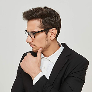 JOSCHOO Reading Glasses 5-Pack Quality Readers Spring Hinge Prime Black Designer Trendy for Men and Women