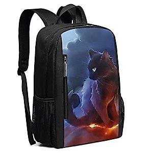 Cat Warrior School Rucksack College Bookbag Lady Travel Backpack Laptop Bag for Boys Girls