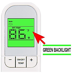 Replacement Remote Control for Midea ComfortStar FrigidaireAC Cooper&Hunter AC Air Conditioner RG36B/BGE RG36F/BGEF RG36A/BGEF-AR3 RG36B/BGCE RG36Y1/BGCEFU2 RG36F1/BGEFU1 RG36B4(B)/BGE RG36B2/BGEF